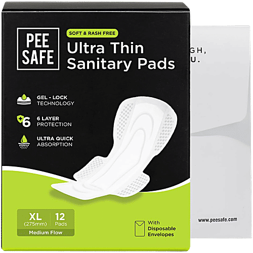 Buy Pee Safe Ultra Thin Sanitary Pads - XL Online at Best Price of Rs ...