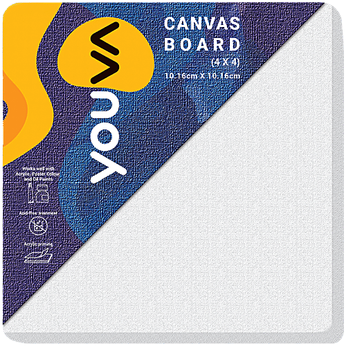 Buy Youva Small Canvas Board - 10.16 x 10.16 cm Online at Best Price of ...