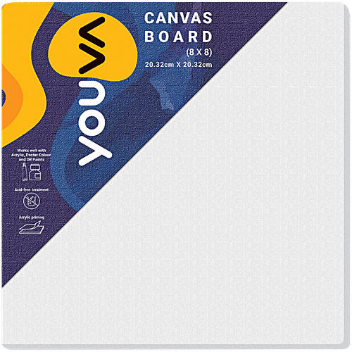 Buy Youva Square Canvas Board - 20.32 x 20.32 cm Online at Best Price ...