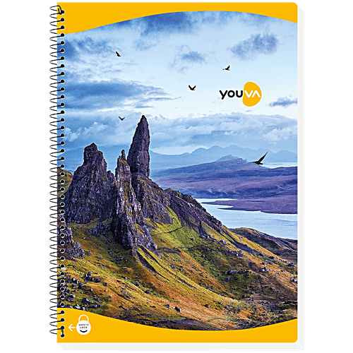 Buy Youva A4 Size Unruled 400 Pages Spiral Long Book - 21 x 29.7 cm ...