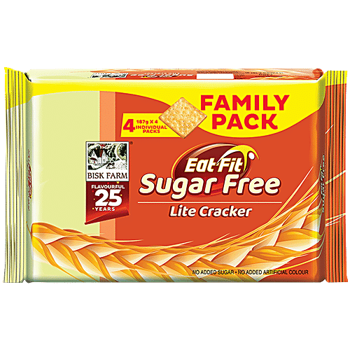 Buy Bisk Farm Eat-Fit Sugar Free Lite Crackers Online at Best Price of ...