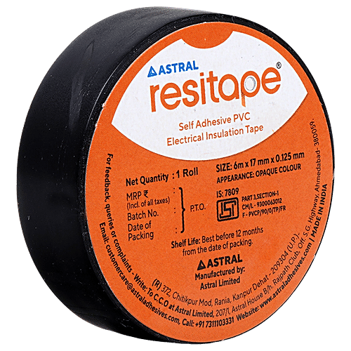 Buy Resitape Self Adhesive PVC Electrical Insulation Tape - 17 mm x 6 m ...