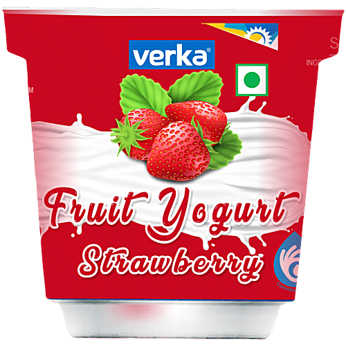 Buy Verka Strawberry Fruit Yogurt Online at Best Price of Rs 30 - bigbasket