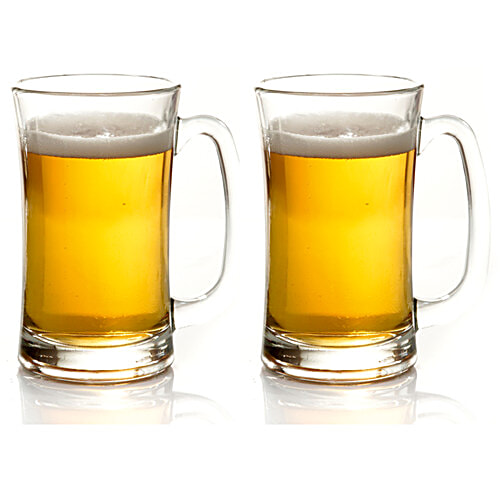 Buy Yera Glass Beer Mugs - With Handle Online at Best Price of Rs 199 ...