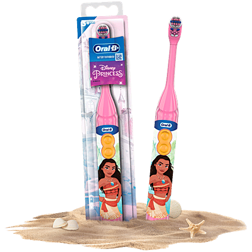 Buy Oral-B Disney Princess Moana Battery Powered Kids Electric ...