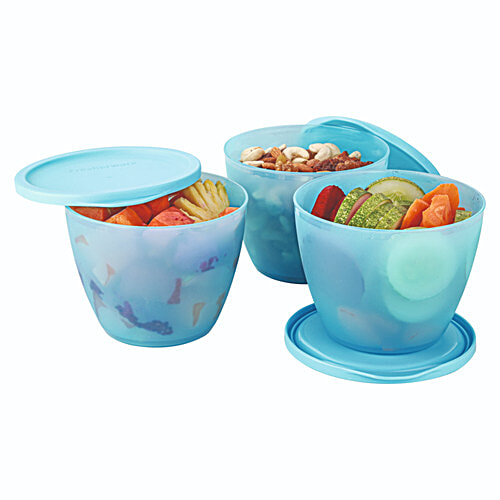 Buy Joyo Fresherware Oval Storage Containers - Blue Online at Best ...