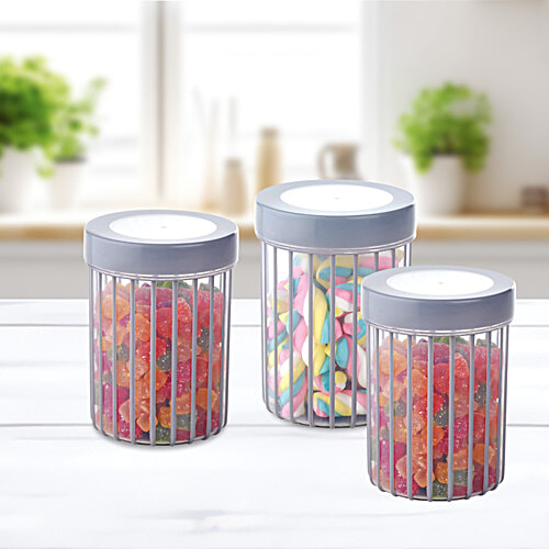Buy Joyo Better Home Linea Storage Containers - Grey Online at Best ...