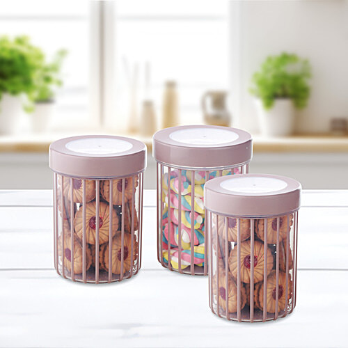 Buy Joyo Better Home Linea Storage Containers - Brown Online at Best ...