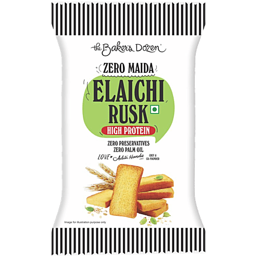 Buy The Baker's Dozen Zero Maida Elaichi Rusk Online at Best Price of ...