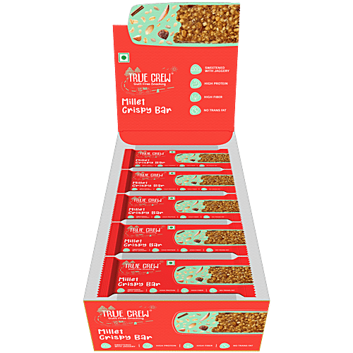 Buy True Crew Millet Crispy Bar Online at Best Price of Rs 425 - bigbasket