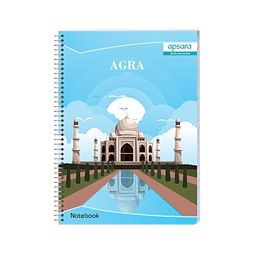 Buy Apsara Spiral Notebook - 140 Pages, Blue Single Line Online at Best ...