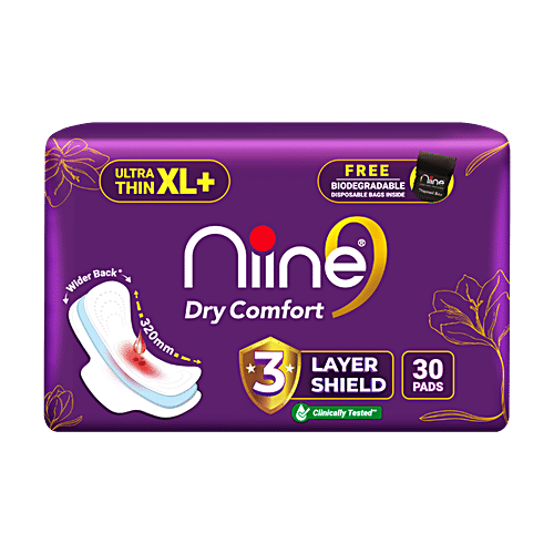 Buy Niine Dry Comfort Ultra Thin Pads - XL+ Online at Best Price of Rs ...