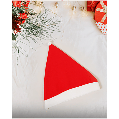 Buy Mad Over Print Santa Cap - Small, Red Online at Best Price of Rs 99 ...