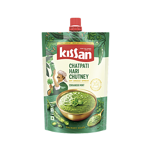 Buy Kissan Chatpati Hari Chutney - Coriander Mint Online at Best Price ...