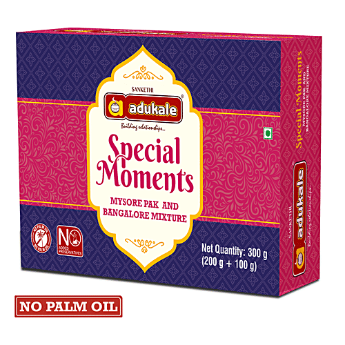 Buy Adukale Special Moments Mysore Pak & Bangalore Mixture Online at ...