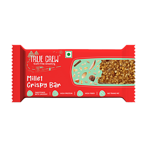 Buy True Crew Millet Crispy Bar Online at Best Price of Rs 25 - bigbasket