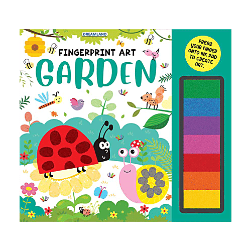 Buy Dreamland Garden Fingerprint Art Activity Book For Children With ...