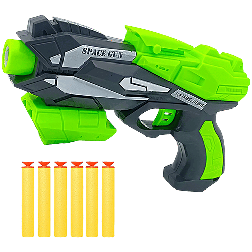 Buy KV Toys Thunder Strike Space Gun With 6 Dart Bullets For 4+ Years ...