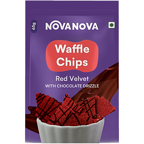 Buy Nova Nova Red Velvet With Chocolate Drizzle Waffle Chips Online at ...