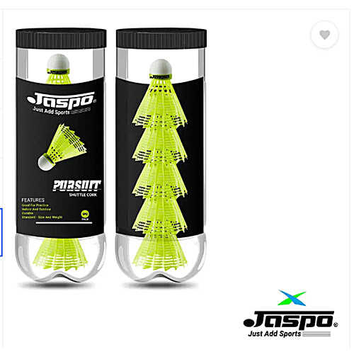 Buy Jaspo Pursuit Shuttlecock - Neon Yellow Online at Best Price of Rs ...