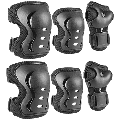 Buy Jaspo Secure Hybrid Safety Kit, Knee, Elbow & Wrist Guards - Medium ...