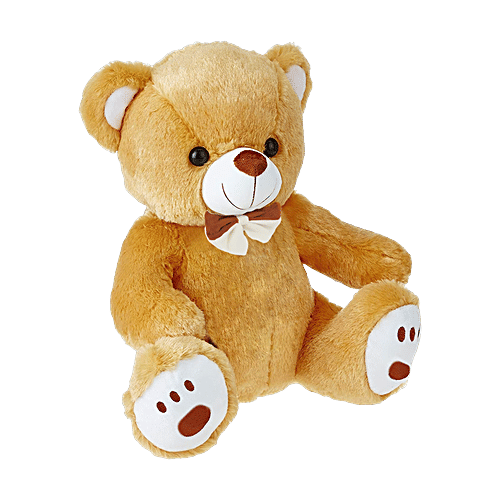 Buy Webby Sitting Teddy Bear Soft Toy With Neck Bow & Foot Print ...