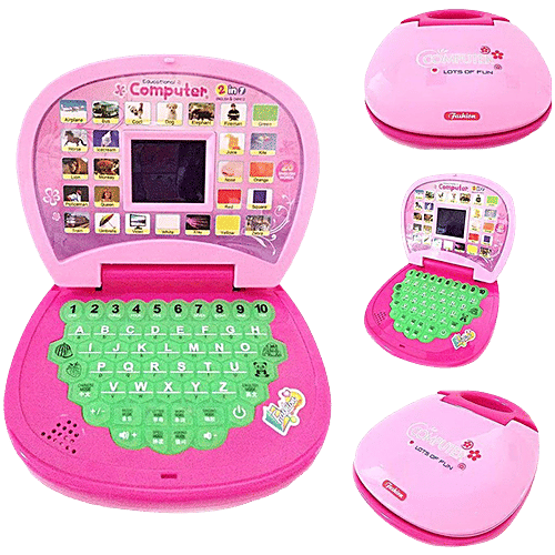 Buy Wembley Educational Kids Laptop Toy With Sound & Music - Pink, 1 To ...