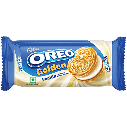 Buy Cadbury Oreo Golden Vanilla Flavoured Cookie & Creme Sandwich ...