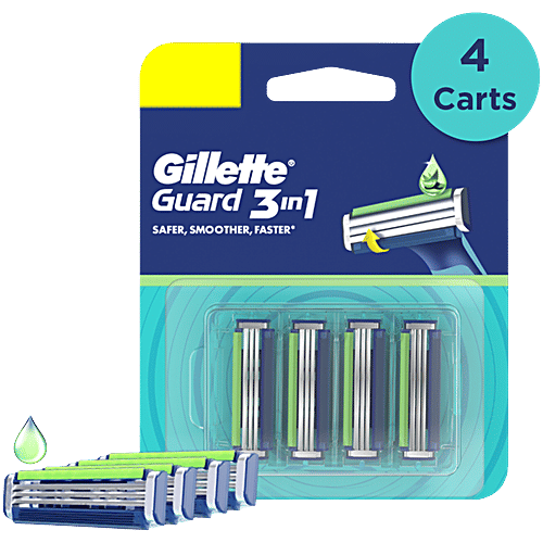 Buy Gillette Guard 3 In 1 Men’s Razor Cartridges Online at Best Price ...