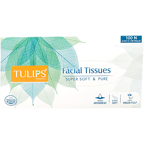 Buy Tulips Facial Tissues 2Ply Online at Best Price of Rs 95 - bigbasket