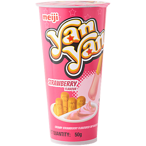 Buy Yan Yan Yan Yan Dip Biscuite Creamy Strawberry Flavoured 50 Gm ...