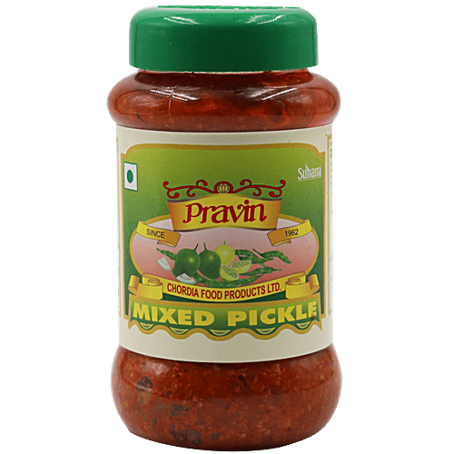 Buy Pravin Pickle Mixed Vegetable 350 Gm Jar Online at the Best Price ...