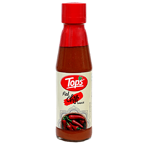 Buy Tops Sauce Red Chilli 200 Gm Bottle Online at the Best Price of Rs ...