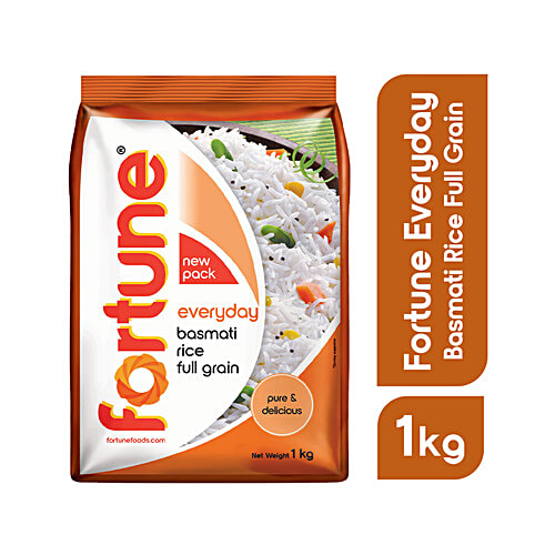 Buy Fortune Basmati Rice Everyday 1 Kg Pouch Online at the Best Price ...