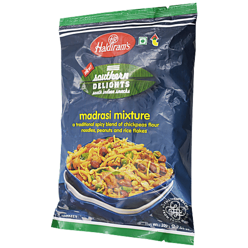 Buy Haldirams Namkeen Madrasi Mixture Del 200 Gm Pouch Online at the Best Price of Rs null ...