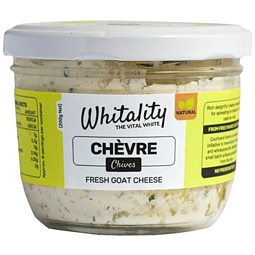 Buy Whitality Chevre With Chives (Fresh Goat Cheese) Online at Best ...