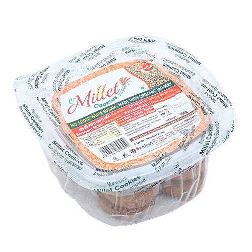 Buy Millet Cookies Barnyard Millet With Organic Jaggery 150 Gm Online ...