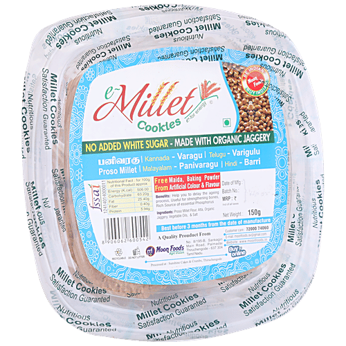 Buy Millet Cookies Proso Millet With Organic Jaggery 150 Gm Online At ...