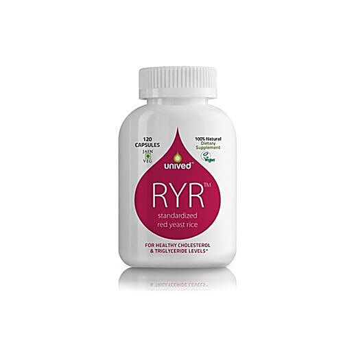 Buy Unived Ryr Red Yeast Rice Cholesterol Management 1200Mg 120 Veg ...