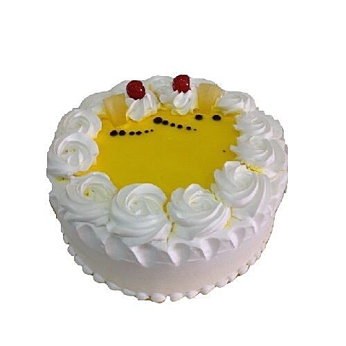 Buy Mini Samrat Bakery Fresh Cakes Pineapple Special 1 Kg Online at the ...