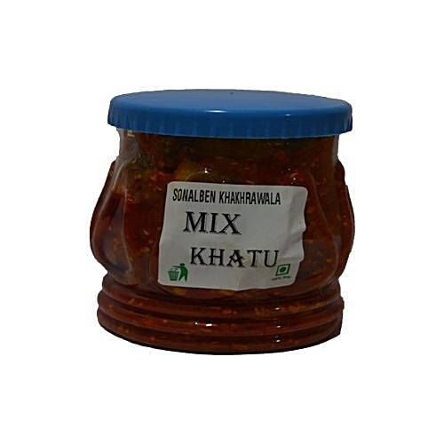 Buy Sonalben Khakhrawala Pickle Mix Khatu 1 Kg Packet Online at the ...