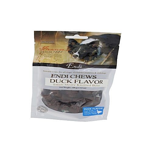Buy Endi Dogs Food Treats Small Meaty Knotted Bone Duck Flavour 100 Gm ...