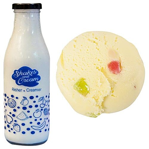 Buy Shakes & Cream Shake - Rajbhog, Medium + Tutti Fruity, 2 Scoops ...