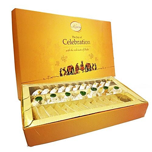 Buy Kesar Sweets Sweets Celebrations Assorted Kaju Sweets 3 Line Box ...