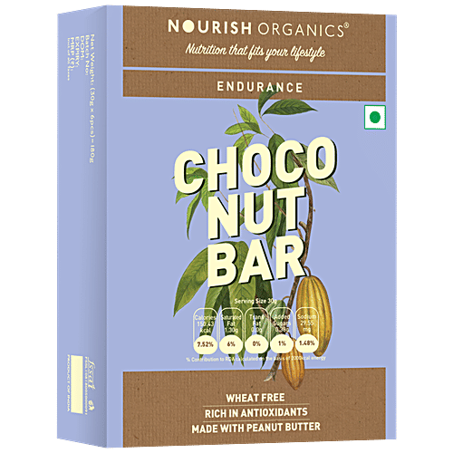 Buy Nourish Organics Endurance - Choco Nut Bar, With Peanut Butter ...