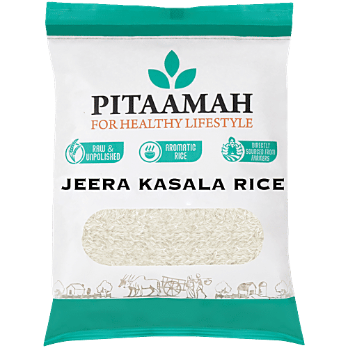 Buy Pitaamah Jeera Kasala Rice - Raw/Unpolished & Aromatic Online at ...