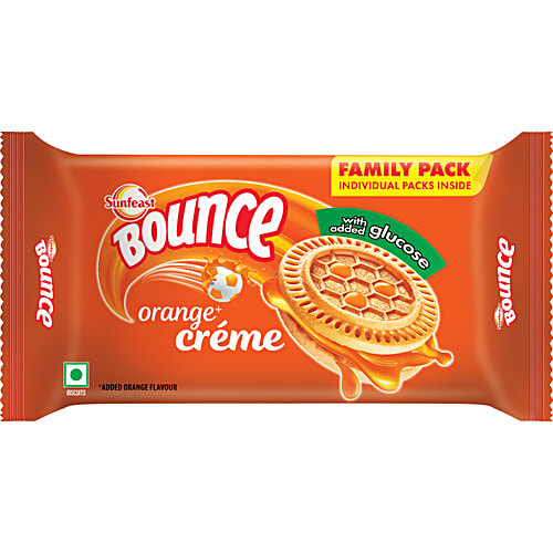 Buy Sunfeast Bounce - Orange Cream Biscuits Online at Best Price of Rs ...