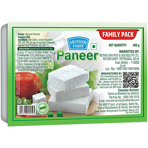 Buy Mother Dairy Paneer Online at Best Price of Rs 170 - bigbasket