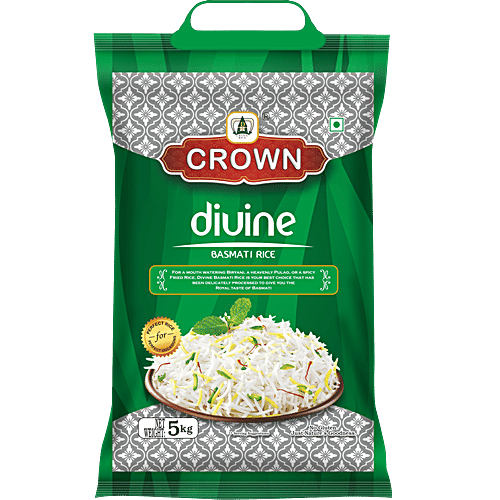 Buy Crown Divine Basmati Rice Online at Best Price of Rs 686.25 - bigbasket