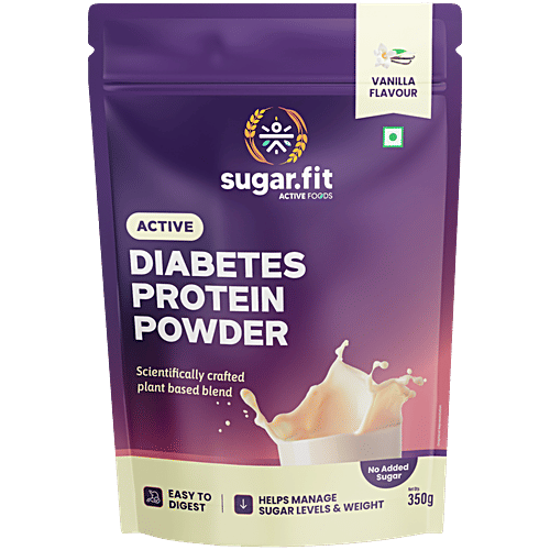 Buy Sugar.Fit Vanilla Flavour Active Diabetes Plant Protein Powder ...
